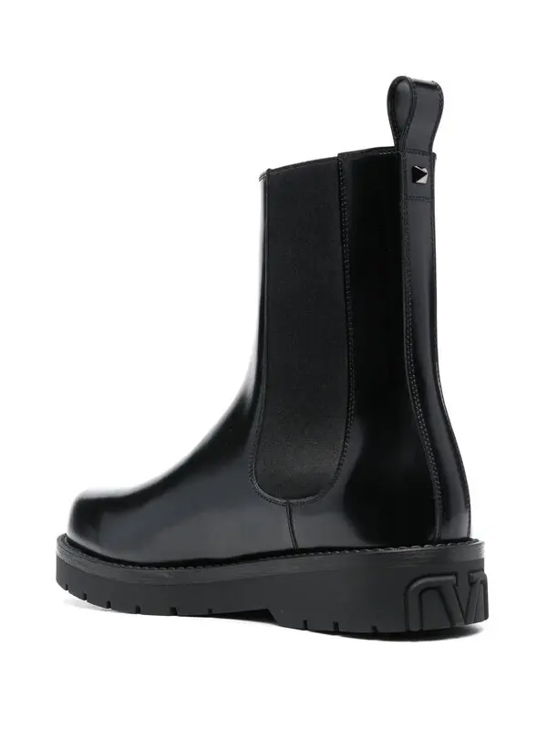 Valentino Garavani Leather Chelsea Boots