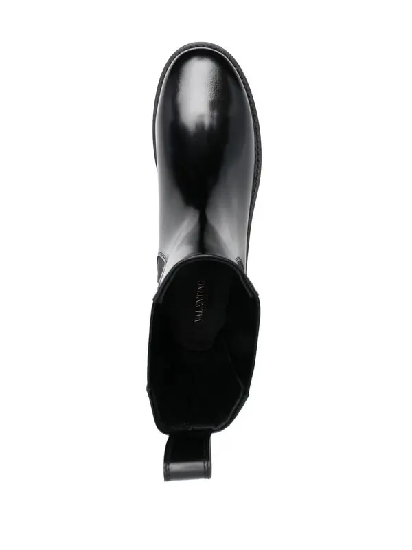 Valentino Garavani Leather Chelsea Boots