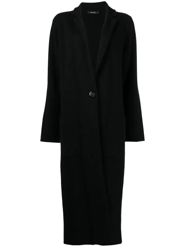 LISA YANG Single-breasted Fitted Coat - Black