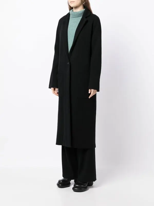 LISA YANG Single-breasted Fitted Coat - Black
