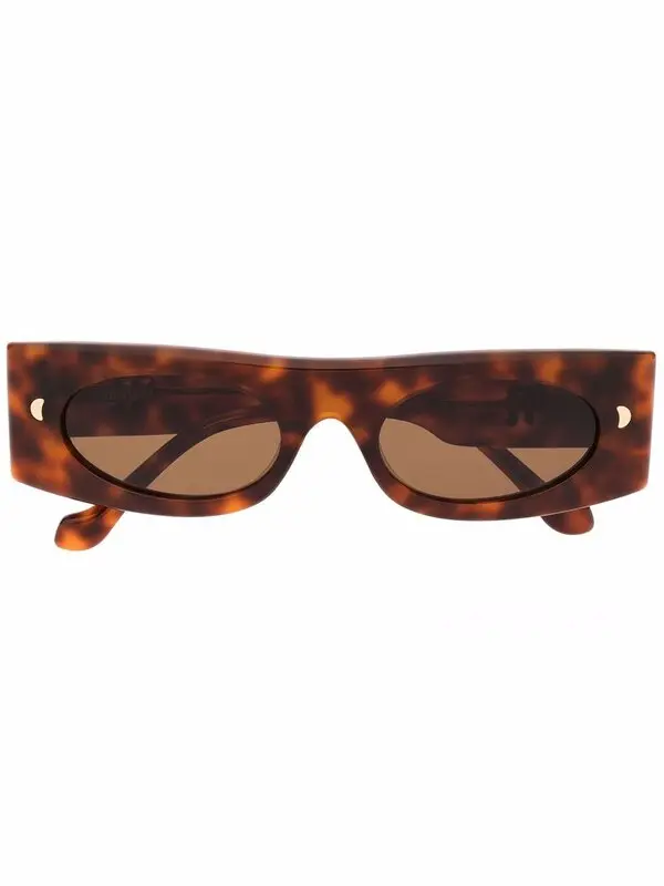 Nanushka Rectangle-frame Sunglasses - Brown