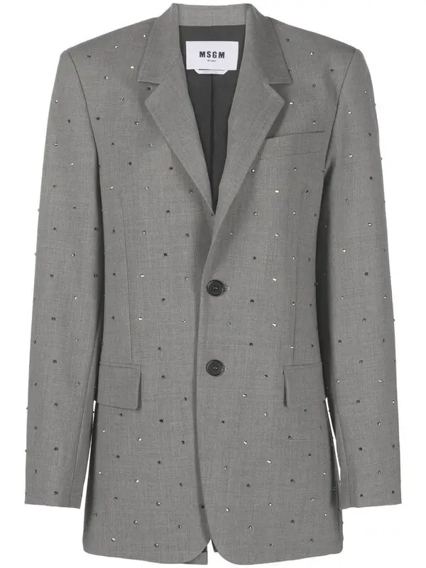 MSGM Notched-lapel Single-breasted Blazer