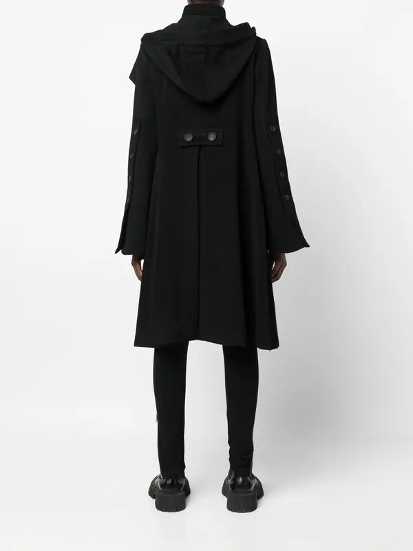 Yohji Yamamoto Double-breasted Cape-style Coat