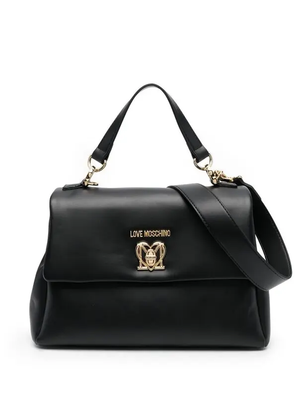 Moschino Logo Plaque Tote Bag