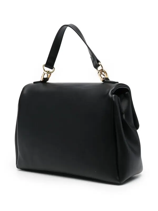 Moschino Logo Plaque Tote Bag