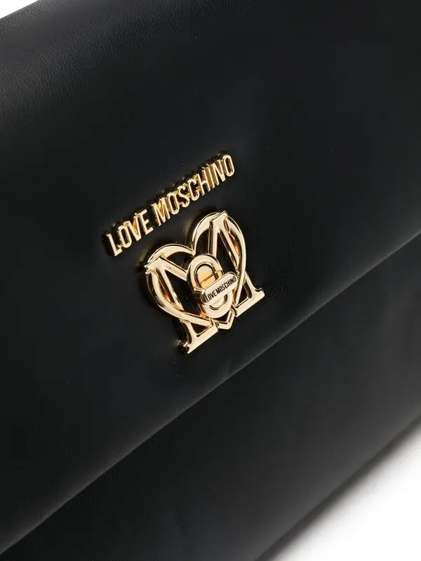 Moschino Logo Plaque Tote Bag