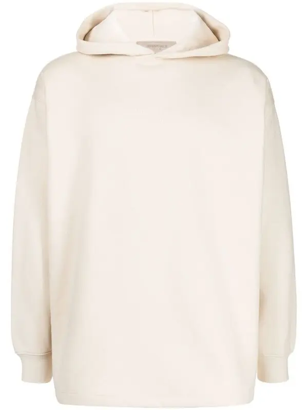 Fear Of God Cotton Hoodie With Debossed Logo - Neutrals