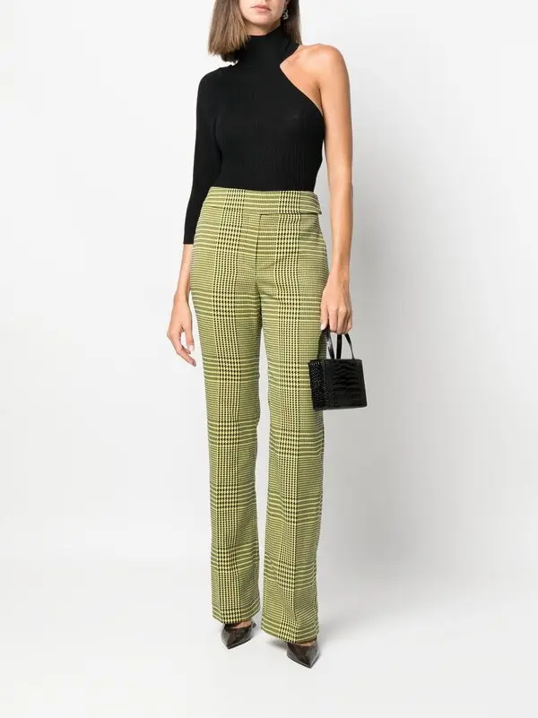 Alexandre Vauthier Houndstooth Flared Trousers