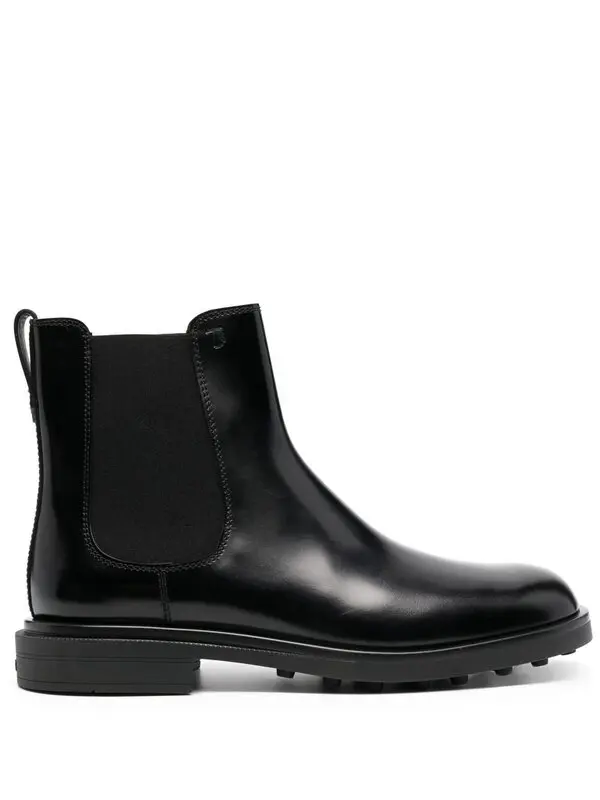 TOD'S Elasticated Ankle Boots - Black