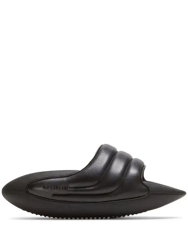 Balmain B-it Quilted Mules