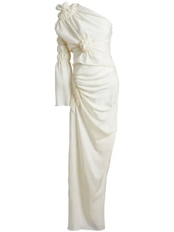 Khaite Apollo One-shoulder Long Dress