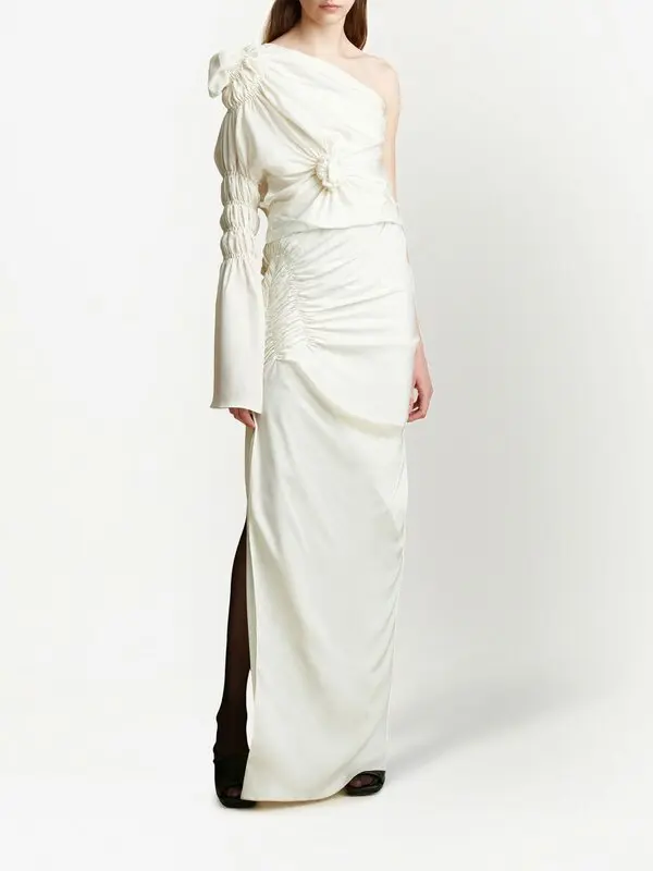 Khaite Apollo One-shoulder Long Dress