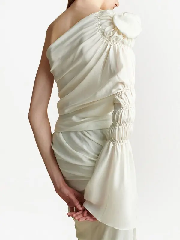 Khaite Apollo One-shoulder Long Dress