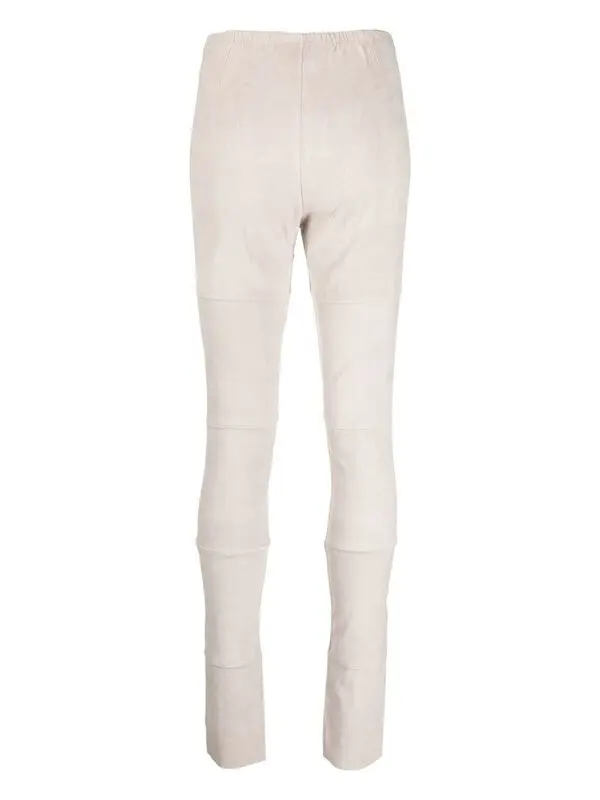Kristensen Du Nord Panelled Suede Leggings - Neutrals