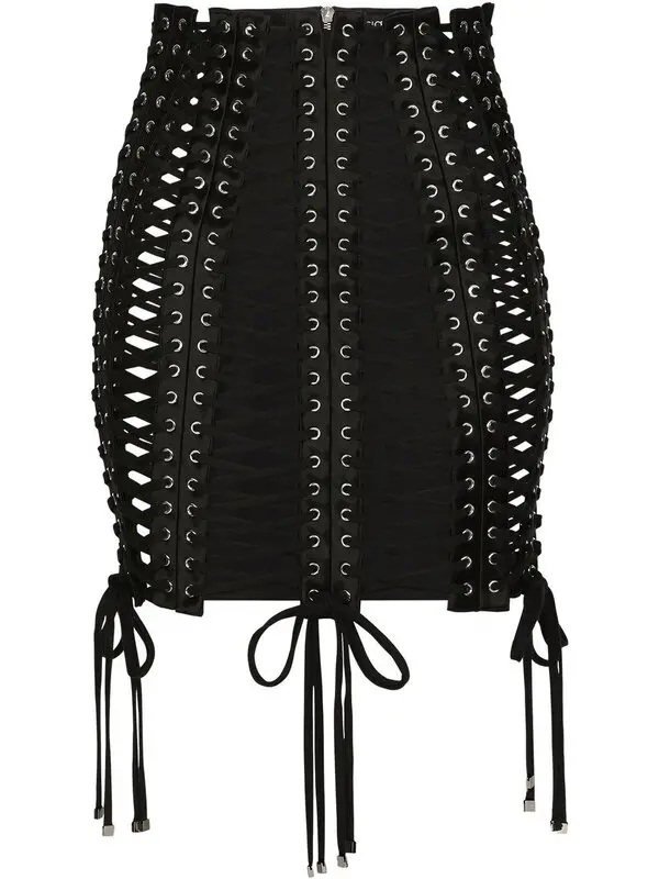 Dolce & Gabbana Eyelet-embellished Miniskirt