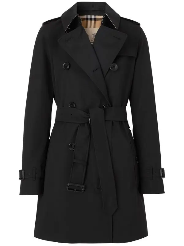 Burberry Kensington Heritage Trench Coat - Black