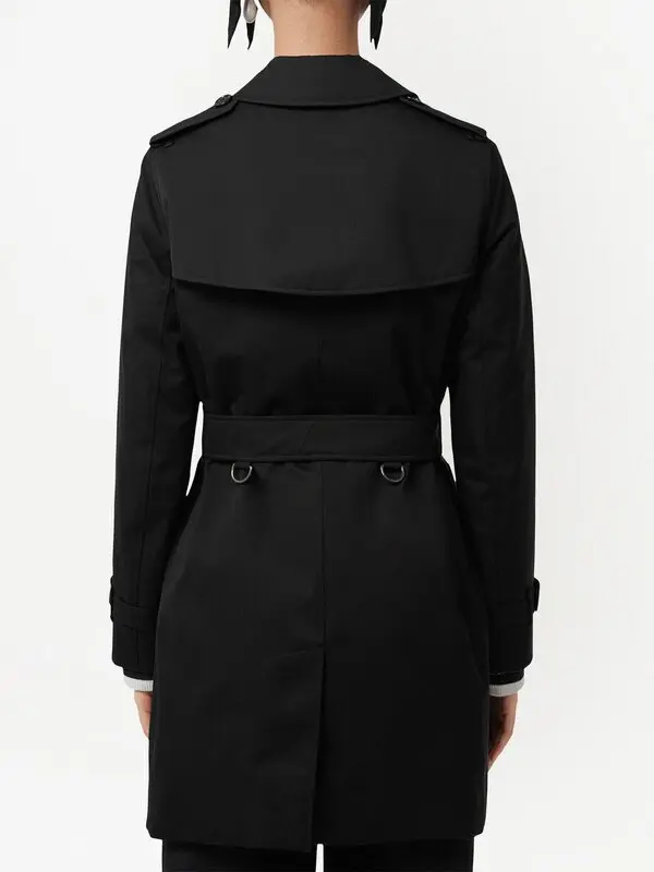 Burberry Kensington Heritage Trench Coat - Black