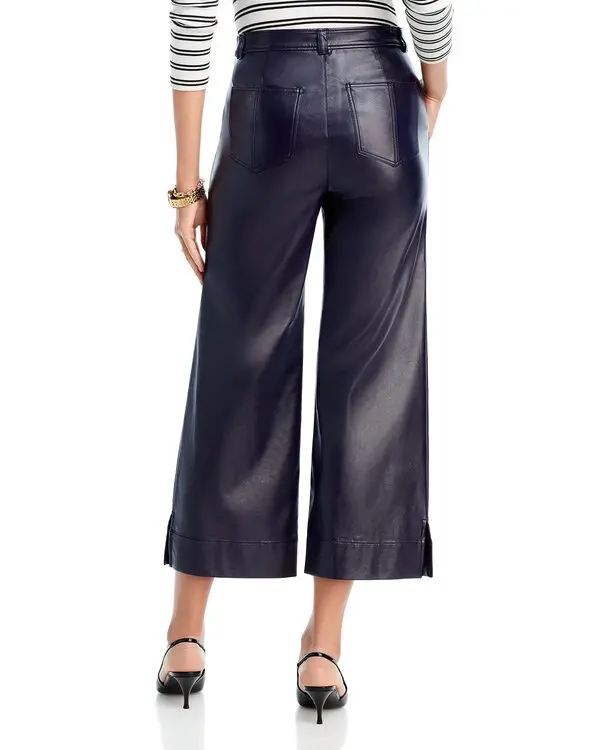 Cinq À Sept Benji Faux Leather Cropped Pants