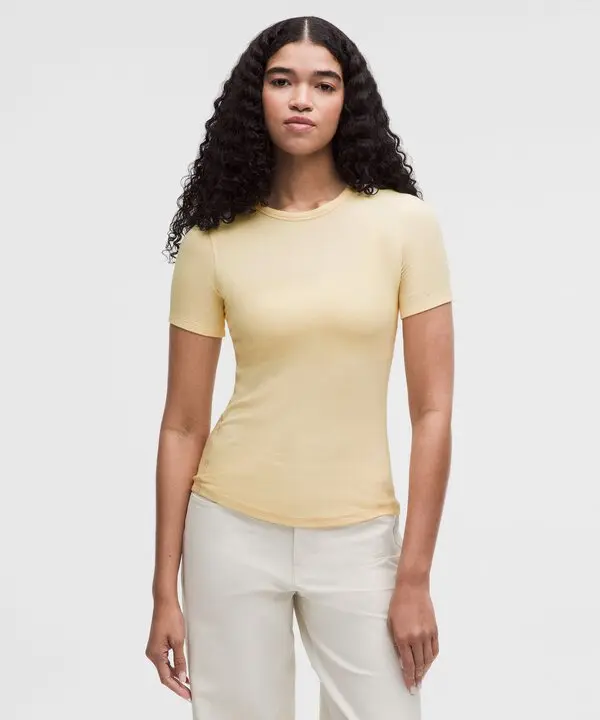 Lululemon Hold Tight Short-sleeve Shirt - Butter Cream