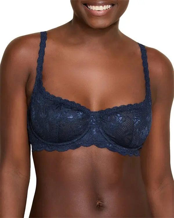 Cosabella Never Say Never Lace Balconette Bra - Navy Blue