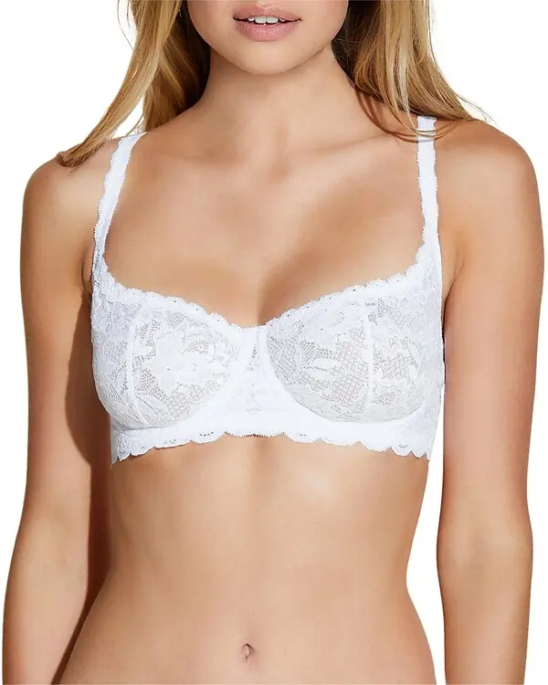 Cosabella Never Say Never Lace Balconette Bra - White