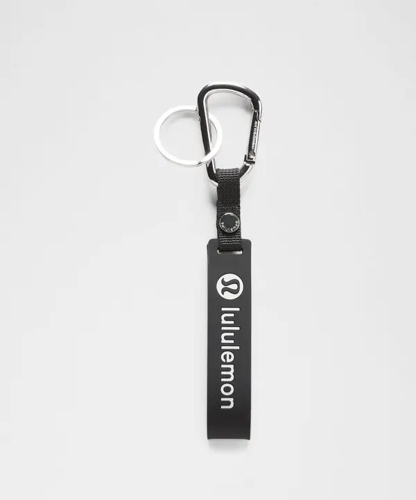 Lululemon Silicone Keychain - Black/vapor