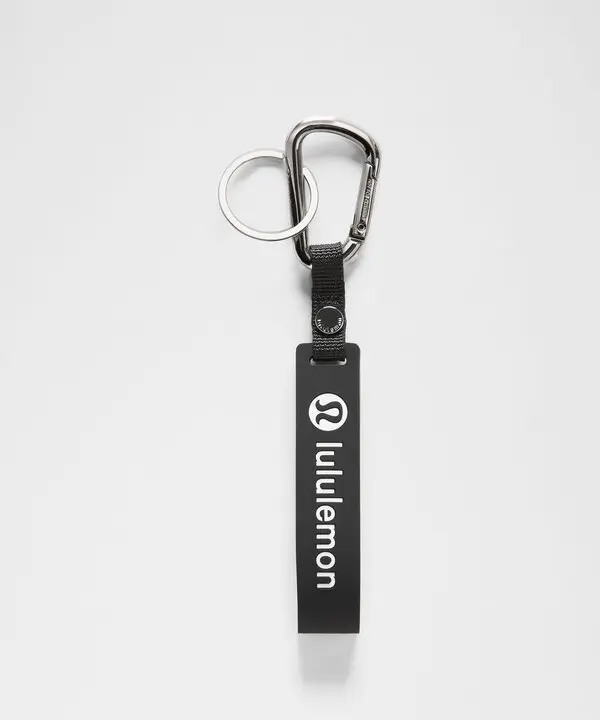 Lululemon Silicone Keychain - Black/white