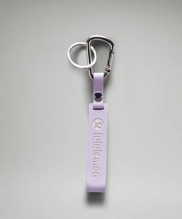 Lululemon Silicone Keychain - Lilac Ether/white Opal