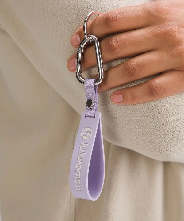 Lululemon Silicone Keychain - Lilac Ether/white Opal
