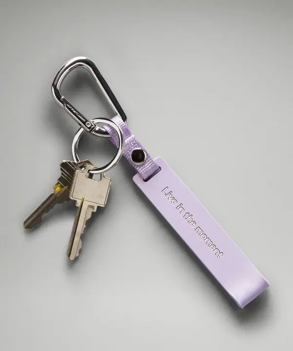 Lululemon Silicone Keychain - Lilac Ether/white Opal