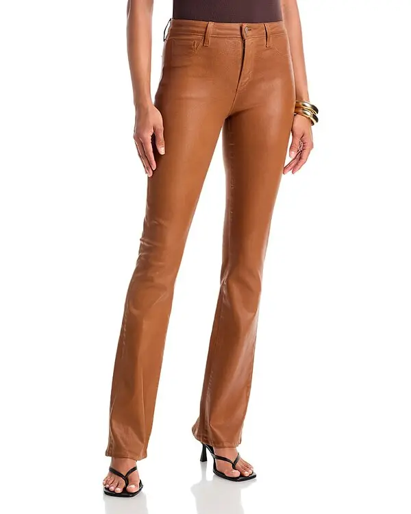 L'Agence Selma High-rise Bootcut Jeans - Java Coated