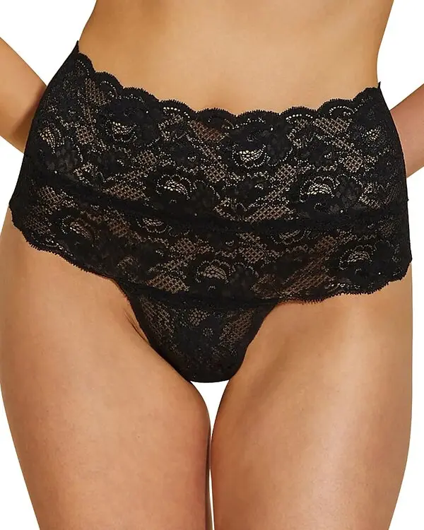 Cosabella Never Say Never High Rise Thong - Black