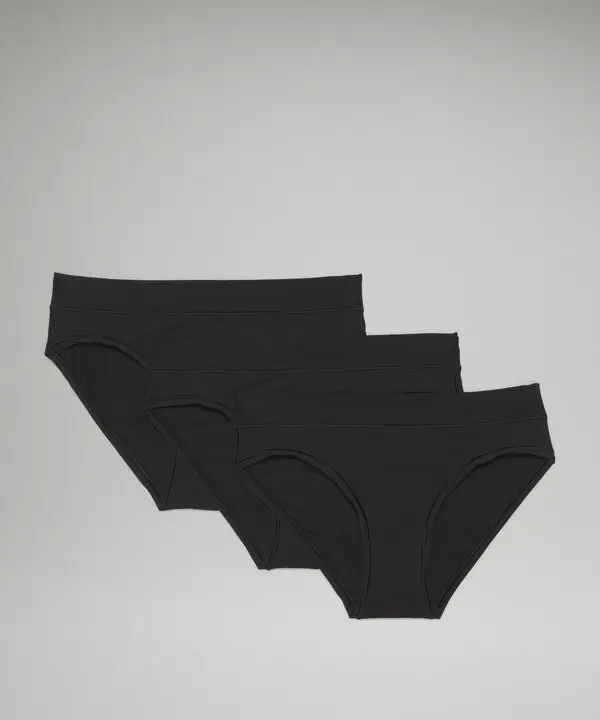 Lululemon Underease Mid-rise Bikini Underwear - Black