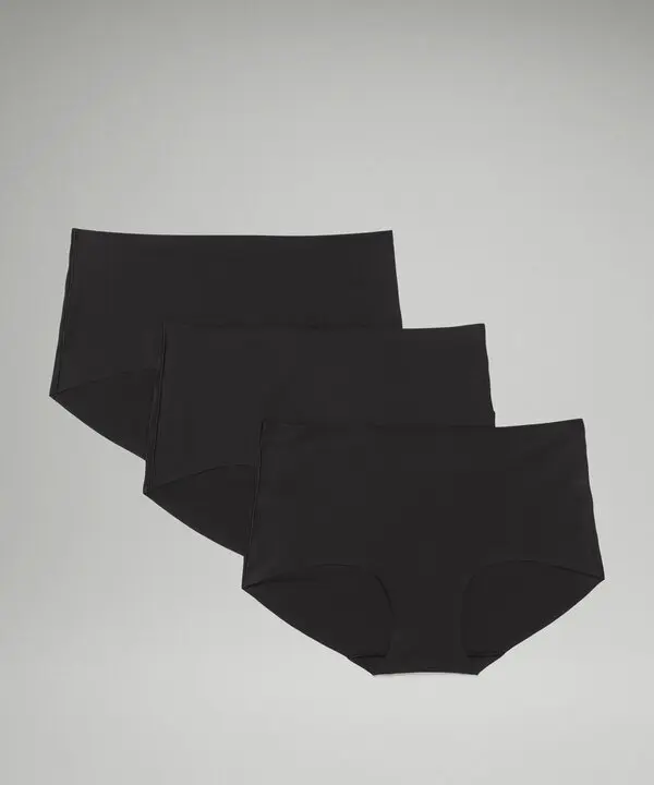Lululemon Invisiwear Mid-rise Boyshort Underwear - Black