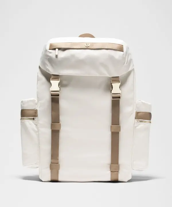 Lululemon Wunderlust 25l Backpack - Light Ivory/wacky Khaki/gold