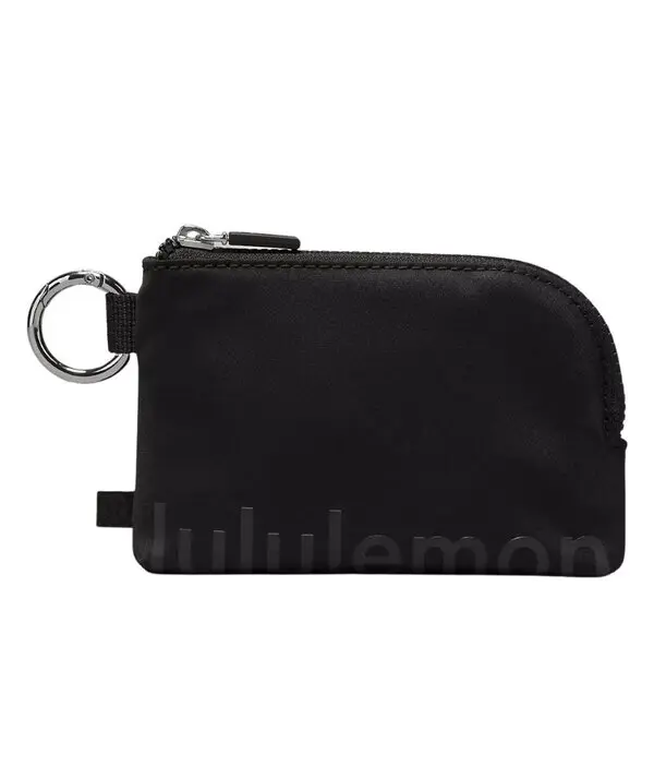 Lululemon Clippable Card Pouch - Black/graphite Grey