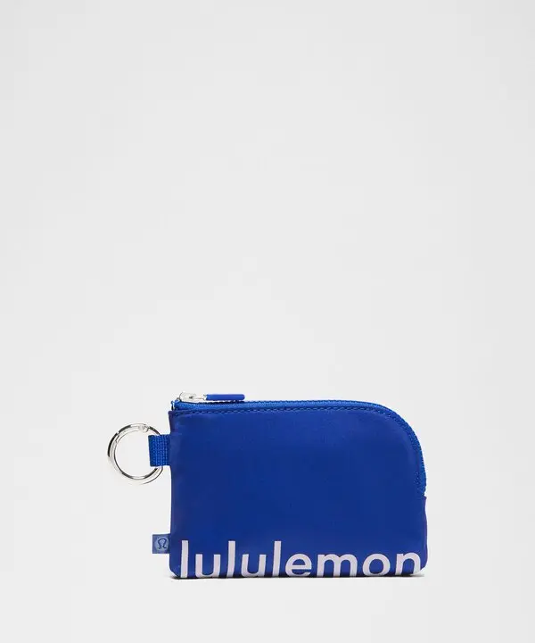 Lululemon Clippable Card Pouch - Riverside/faint Lavender/silver