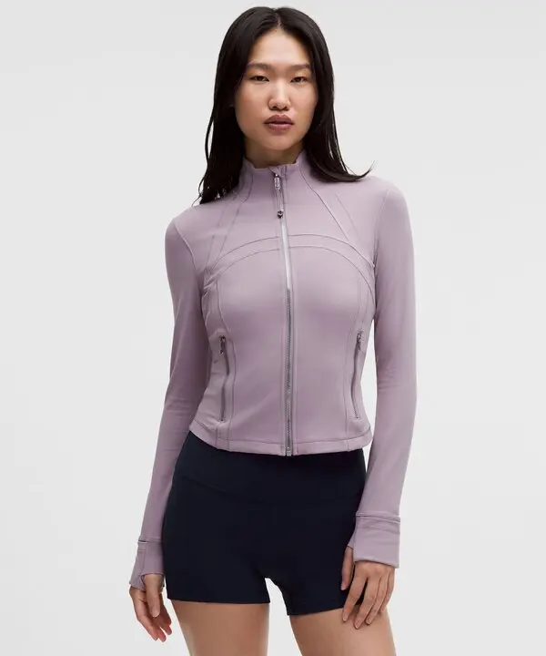 Lululemon Define Cropped Jacket - Lotus Lavender/mirror Silver/mirror Silver