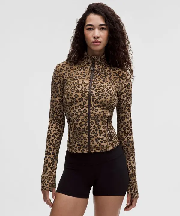 Lululemon Define Cropped Jacket - True Leopard Multi