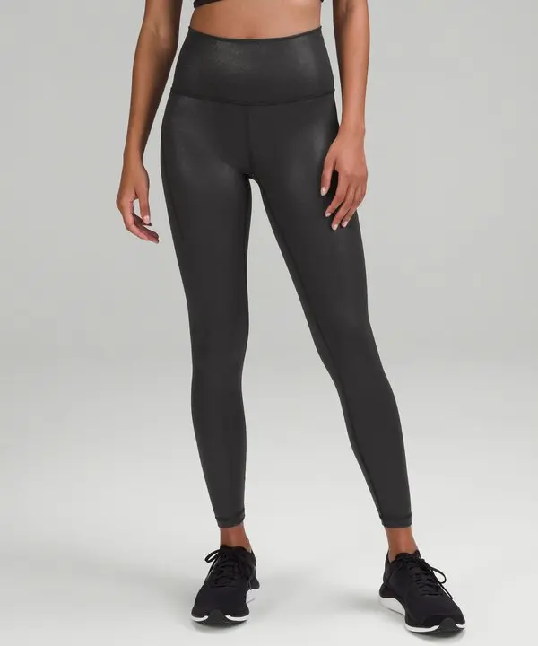 Lululemon Wunder Train High-rise Tight With Pockets 25 - Radiate Foil Print Black