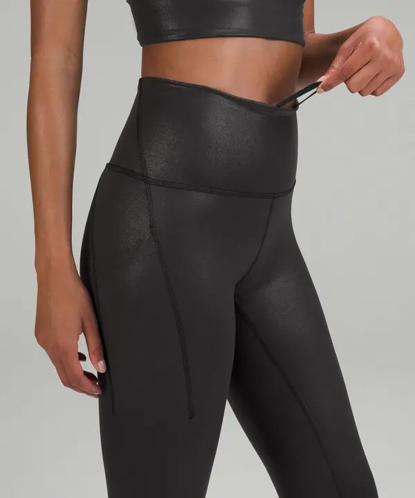 Lululemon Wunder Train High-rise Tight With Pockets 25 - Radiate Foil Print Black