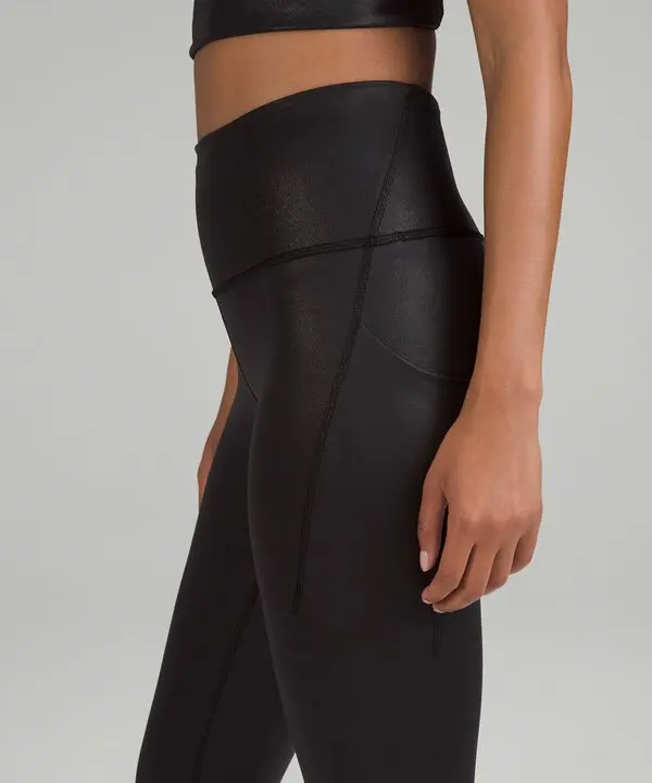 Lululemon Wunder Train High-rise Tight With Pockets 25 - Radiate Foil Print Black
