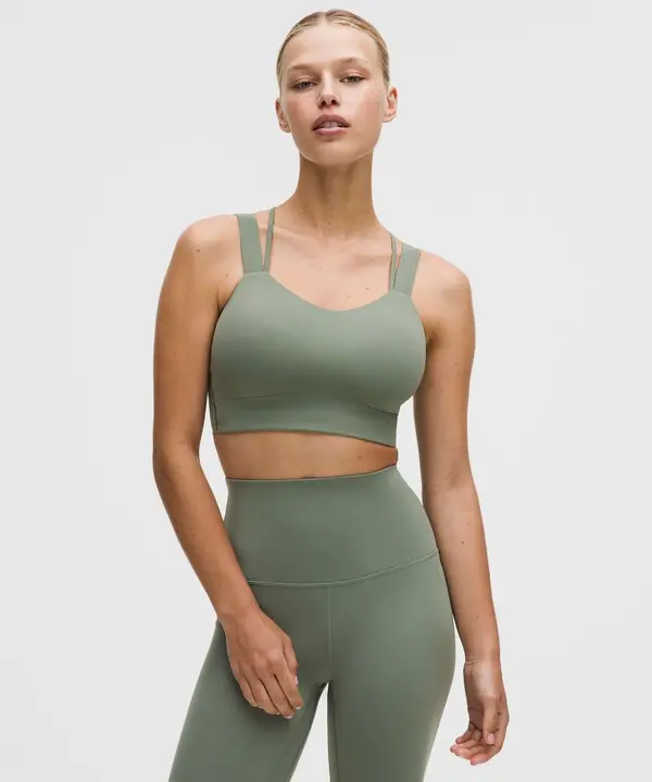 Lululemon Like A Cloud Longline Bra - Willow Leaf