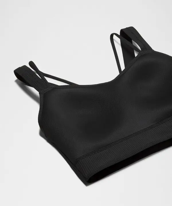 Lululemon Like A Cloud Ribbed Longline Bra - Black