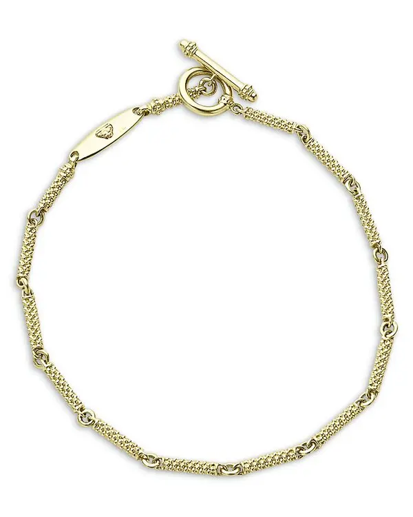Lagos 18k Caviar Link Bracelet - Gold