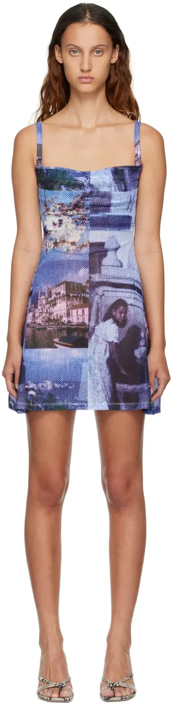 Buy Miaou Blue Ginger Minidress - Memoirs At 71% Off