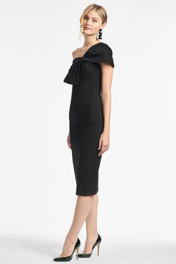 sachin and babi black dress Sachin & Babi Alta Obsidian Blooms Gown
