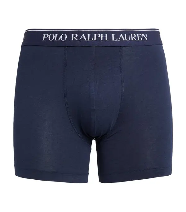 Polo Ralph Lauren Stretch-cotton Boxer Briefs - Navy