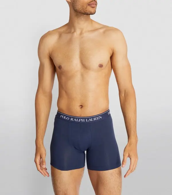 Polo Ralph Lauren Stretch-cotton Boxer Briefs - Navy