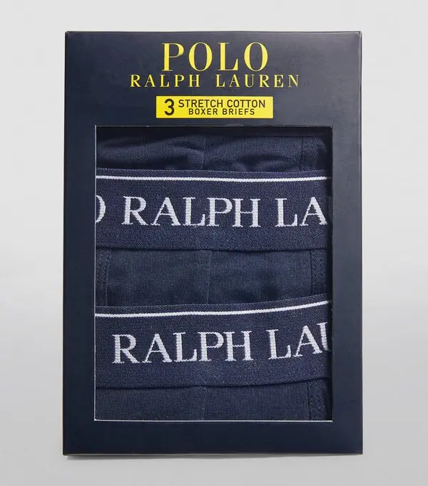 Polo Ralph Lauren Stretch-cotton Boxer Briefs - Navy